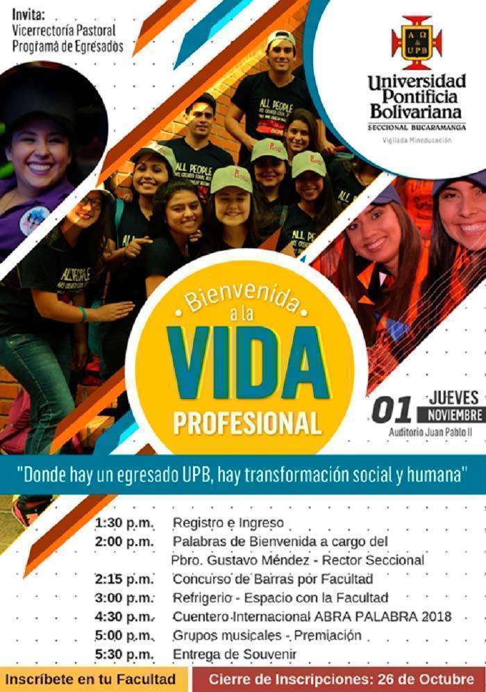 Bienvenida a la Vida Profesional | UPB